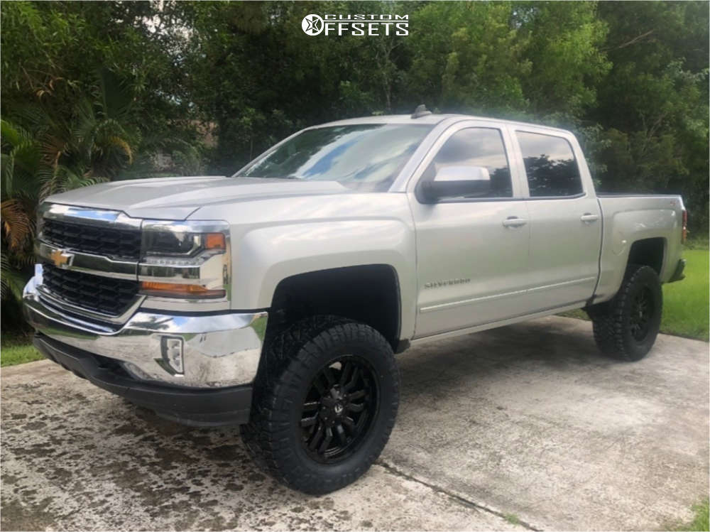 2017 Chevrolet Silverado 1500 with 20x9 20 Fuel Sledge and 35/12.5R20 ...