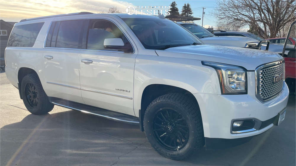 2017 GMC Yukon XL with 20x9 18 TIS 547b and 33/12.5R20 Milestar ...