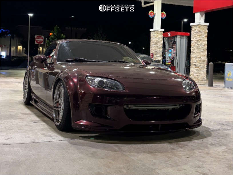 2012 Mazda MX-5 Miata with 17x8 35 Anovia Treble and 205/40R17 Lexani ...