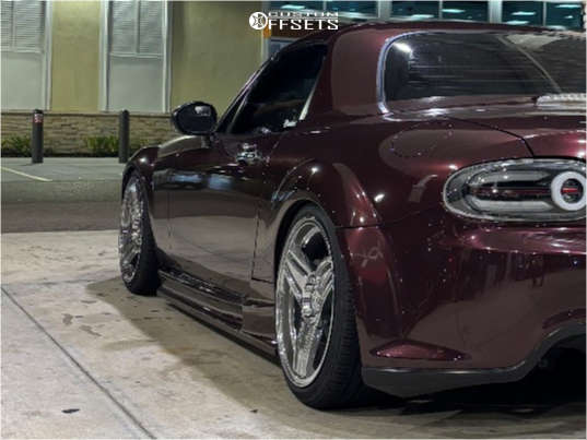 2012 Mazda MX-5 Miata with 17x8 35 Anovia Treble and 205/40R17 Lexani ...
