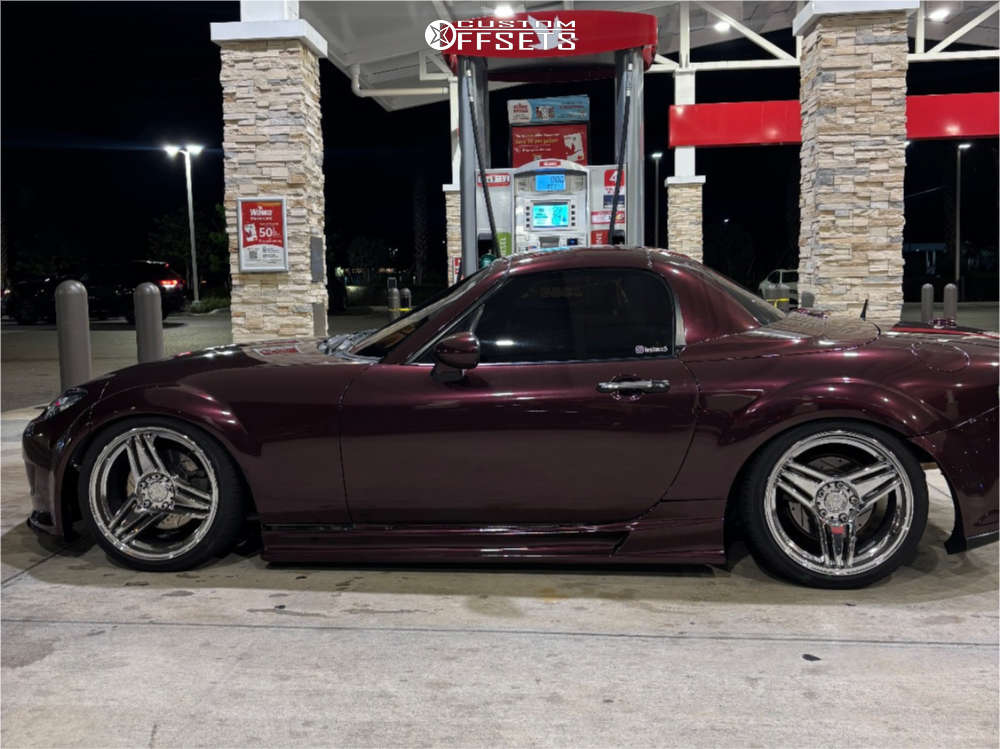 2012 Mazda MX-5 Miata with 17x8 35 Anovia Treble and 205/40R17 Lexani ...