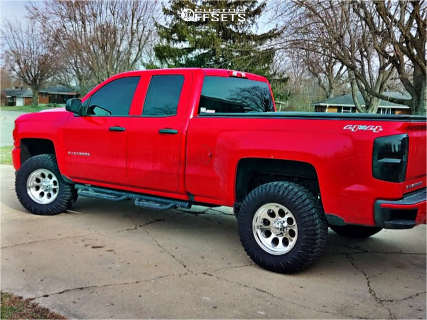 2017 Chevrolet Silverado 1500 with 17x9 0 Alloy Ion 171 and 33/12.5R17 ...
