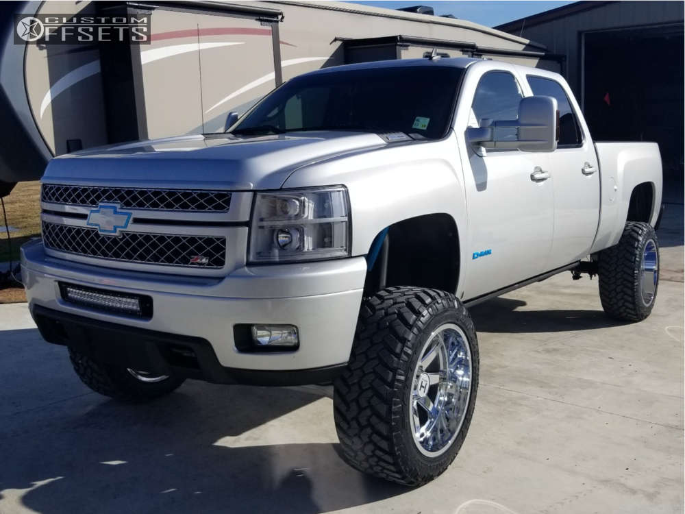 2010 Chevrolet Silverado 2500 HD with 22x12 -44 Hostile Alpha and 35/12 ...