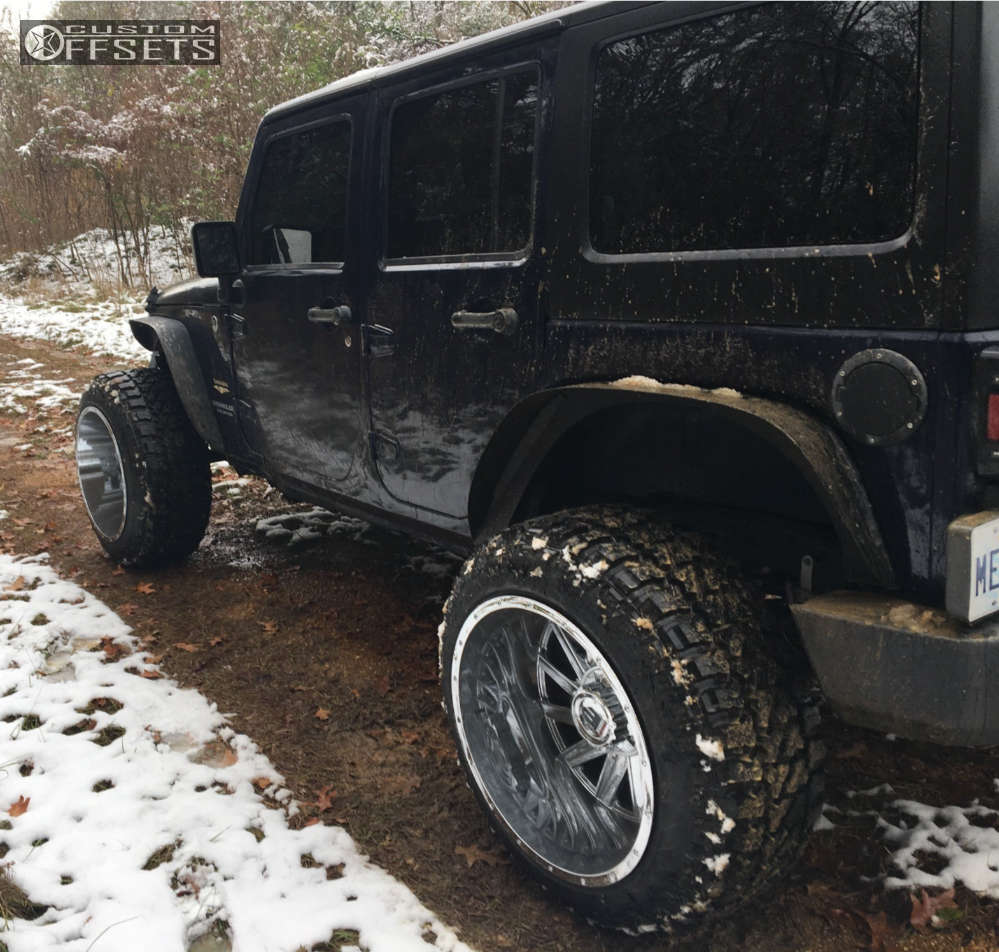 2013 Jeep Wrangler with 22x14 -76 American Truxx Striker and 35/12.5R22 ...