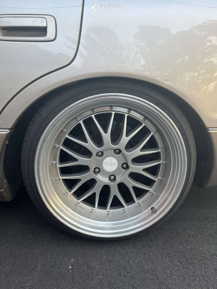 1998 Lexus LS400 with 19x9.5 22 ESR Sr05 and 235/35R19 Lexani Lx-twenty ...