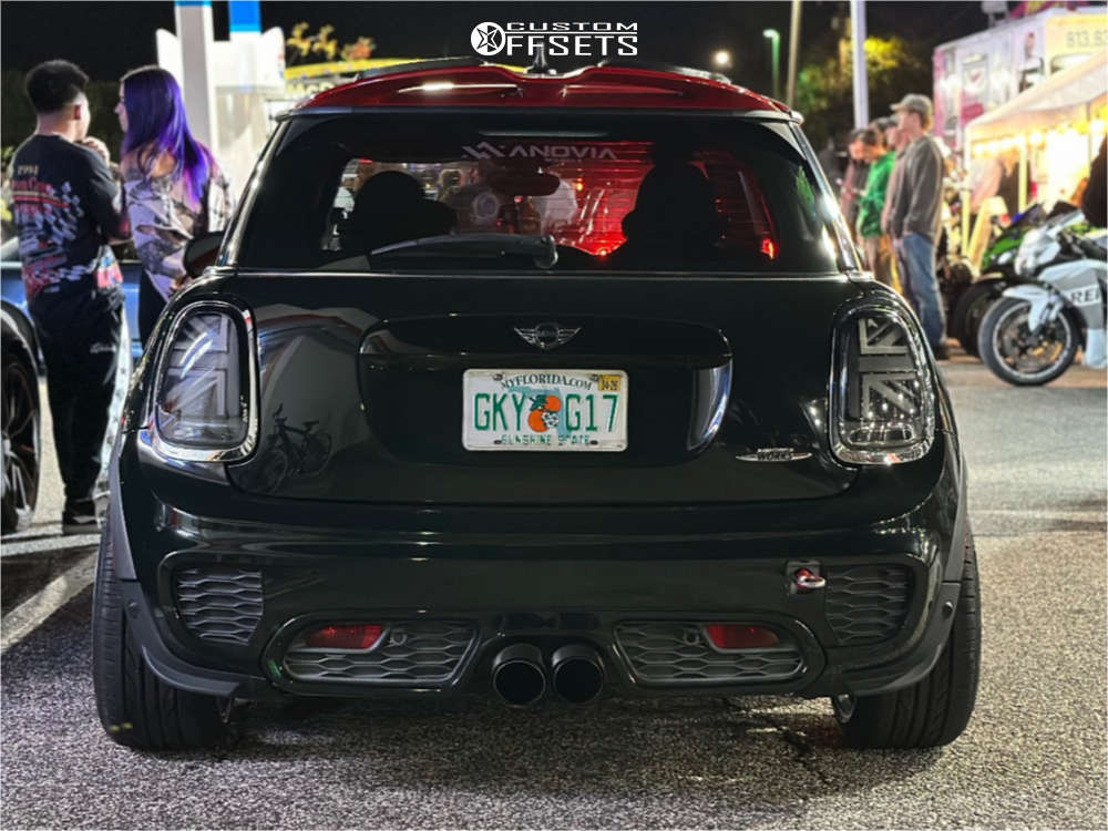 2015 Mini Cooper with 18x8.5 35 Anovia Elder and 215/35R18 Lexani Lxuhp ...