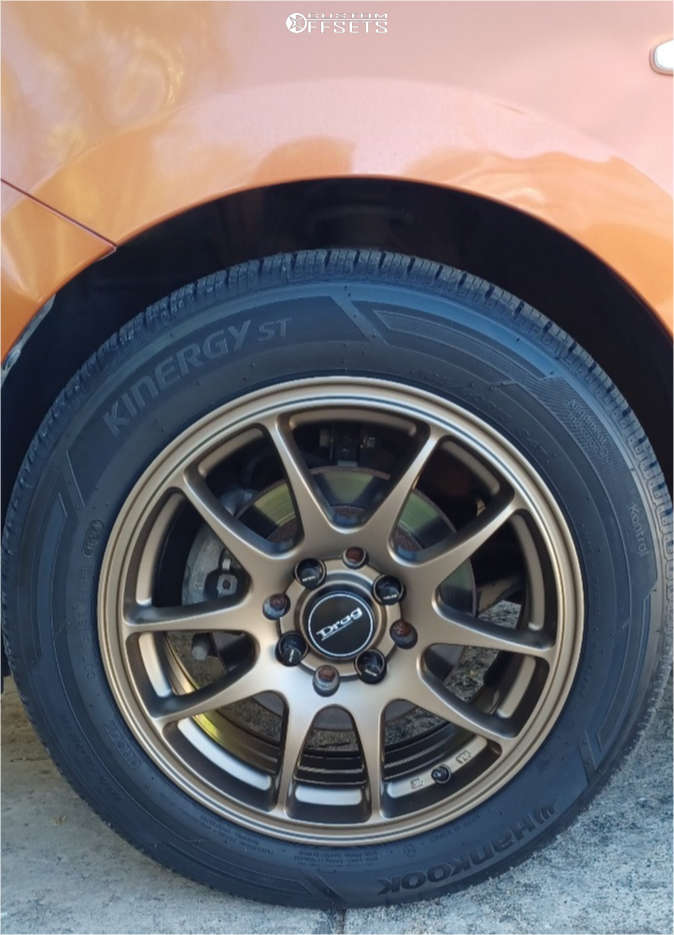 2017 Mitsubishi Mirage with 15x6.5 40 Drag Dr31 and 185/60R15 Hankook ...