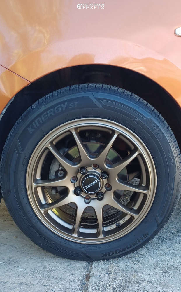 2017 Mitsubishi Mirage with 15x6.5 40 Drag Dr31 and 185/60R15 Hankook ...