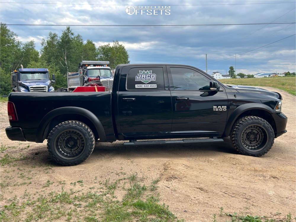 2014 Ram 1500 with 20x12 -44 Black Rhino Armory and 33/12.5R20 Venom ...