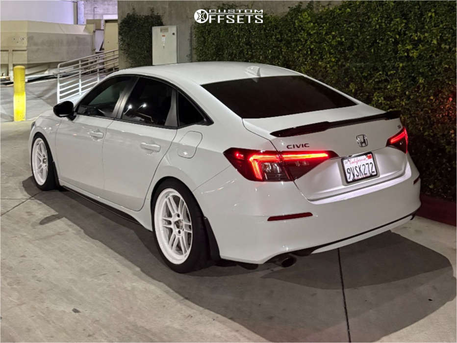 2026 Honda Civic with 18x9.5 38 Enkei Rpf1 and 265/55R18 Kenda Kaiser ...