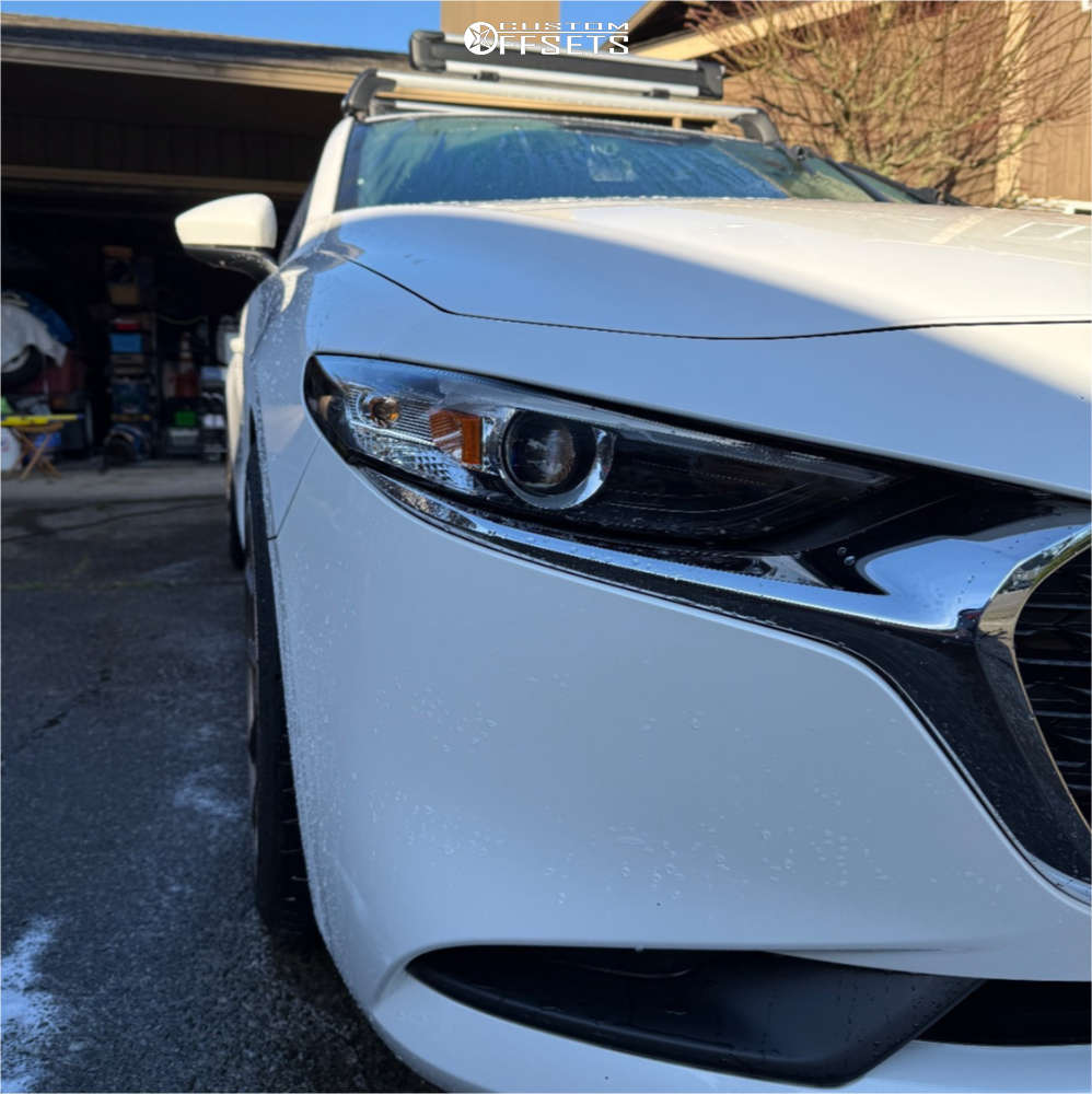 2020 Mazda 3 with 18x8.5 38 Enkei Tsv and 235/40R18 Continental ...