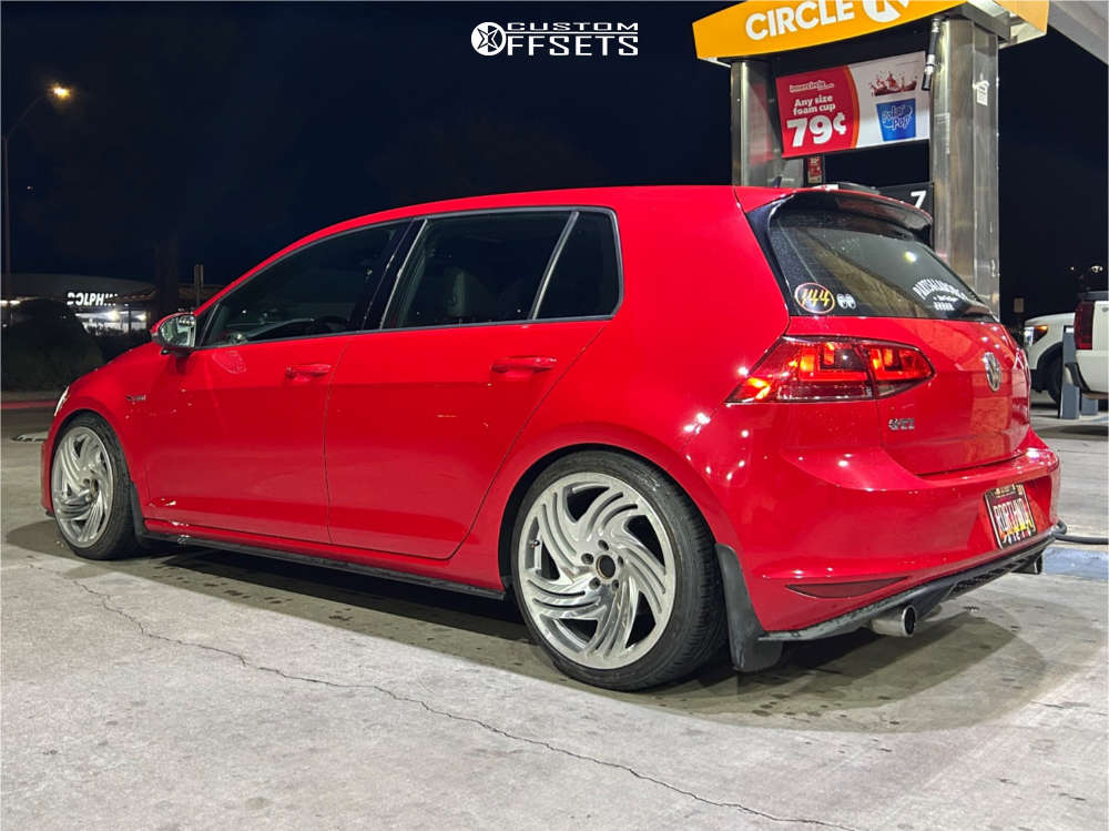 2015 Volkswagen GTI with 18x9.5 40 WatercooledIND Sb10 and 225/40R18 ...