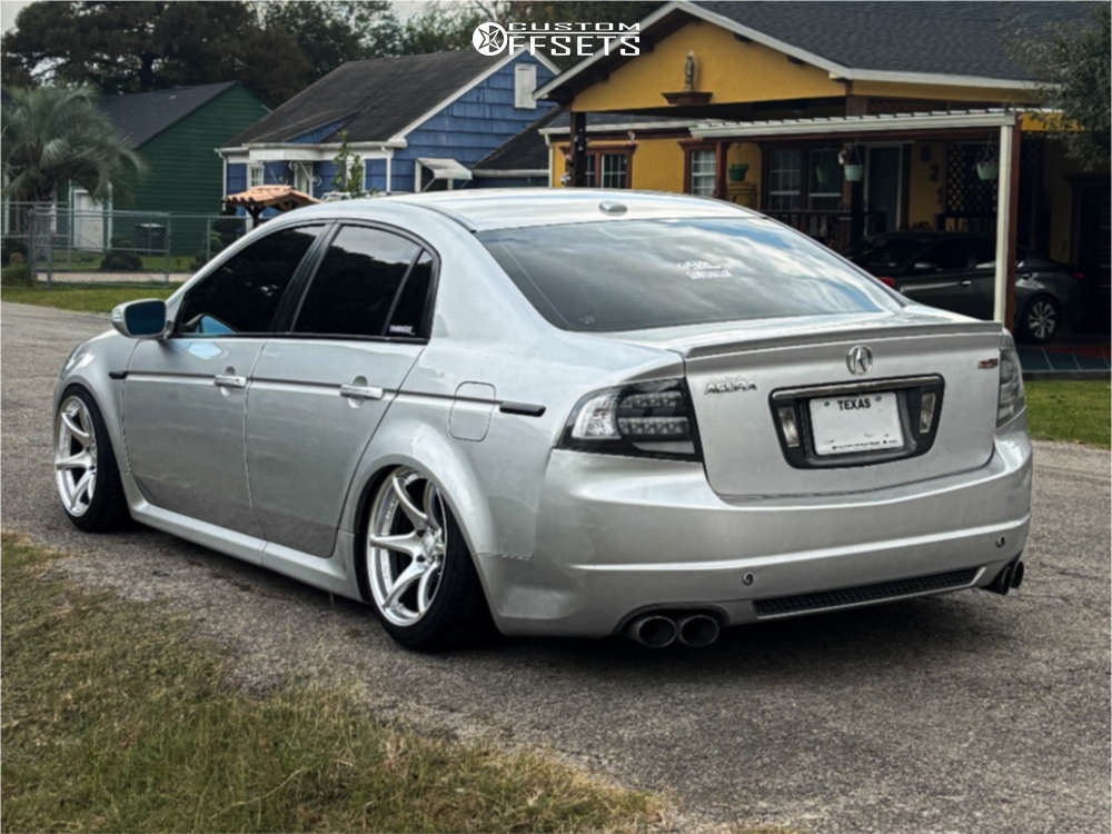 2008 Acura TL with 17x9.5 12 Kansei Tandem and 225/35R17 Lexani Lx ...