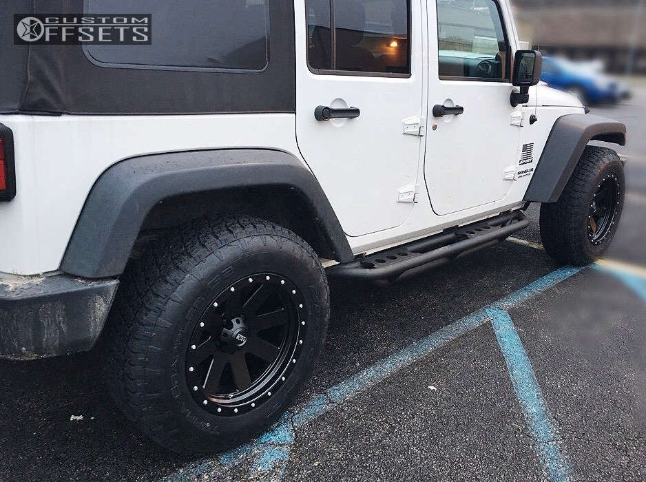 2013 Jeep Wrangler with 18x10 -19 Alloy Ion Style 134 and 265/70R18 ...