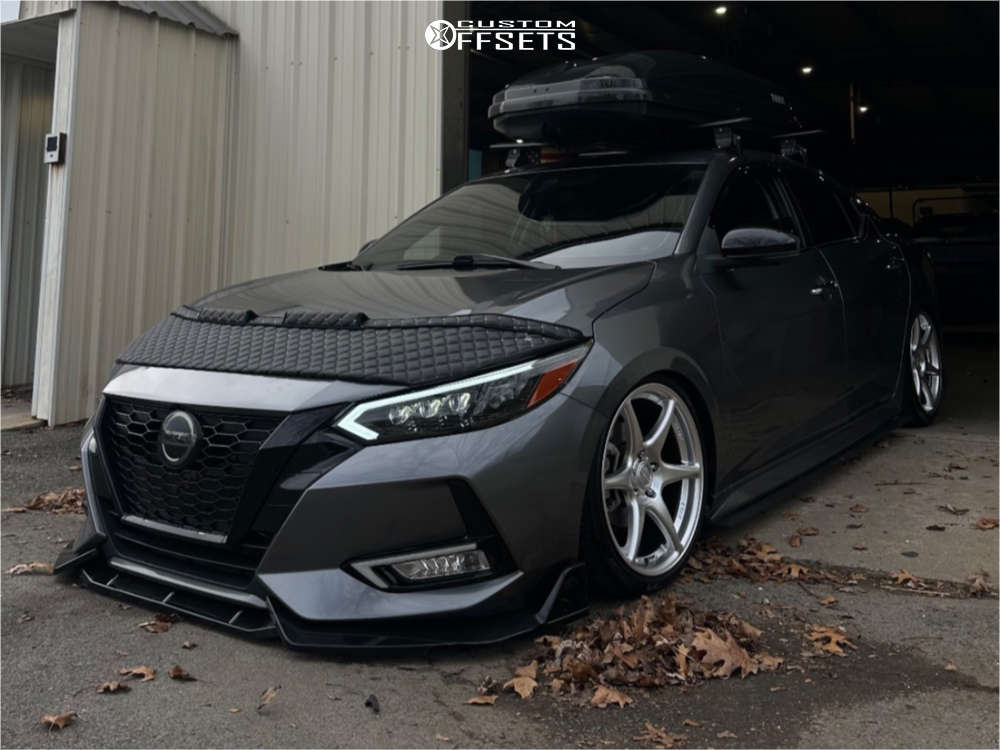 2020 Nissan Sentra with 18x8.5 35 Kansei Tandem and 215/40R18 Lexani ...