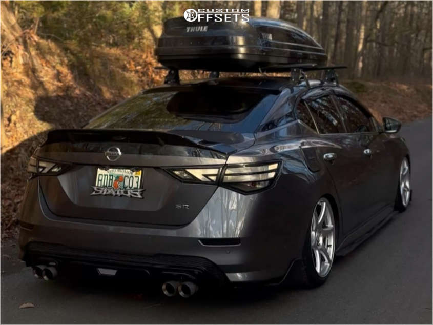 2020 Nissan Sentra with 18x8.5 35 Kansei Tandem and 215/40R18 Lexani ...