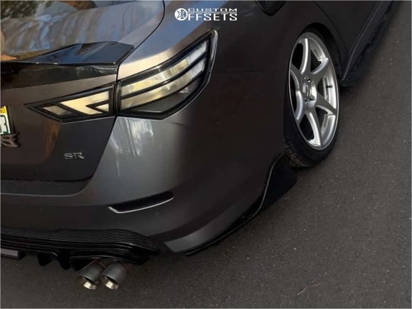 2020 Nissan Sentra with 18x8.5 35 Kansei Tandem and 215/40R18 Lexani ...