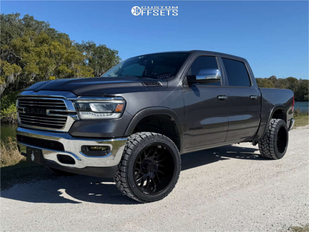 2019 Ram 1500 with 22x12 -51 ARKON OFF-ROAD Mandela and 33/12.5R22 ...