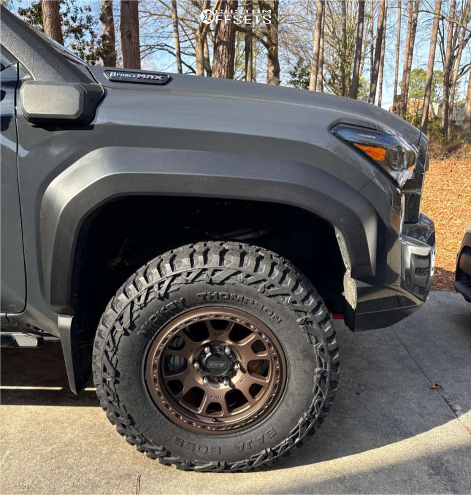 2025 Toyota Tacoma with 17x8.5 25 RRW Rr5-h Flow Form and 295/70R17 ...