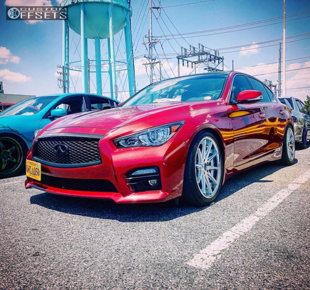 2016 INFINITI Q50 with 19x9.5 35 Rohana Rc10 and 245/40R19 Bridgestone ...