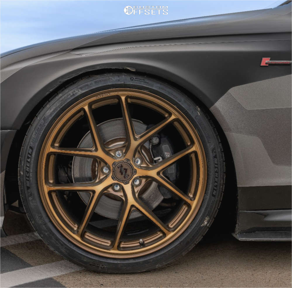 2012 Audi S4 with 19x9.5 35 Anovia An-12 and 255/35R19 Michelin Pilot ...