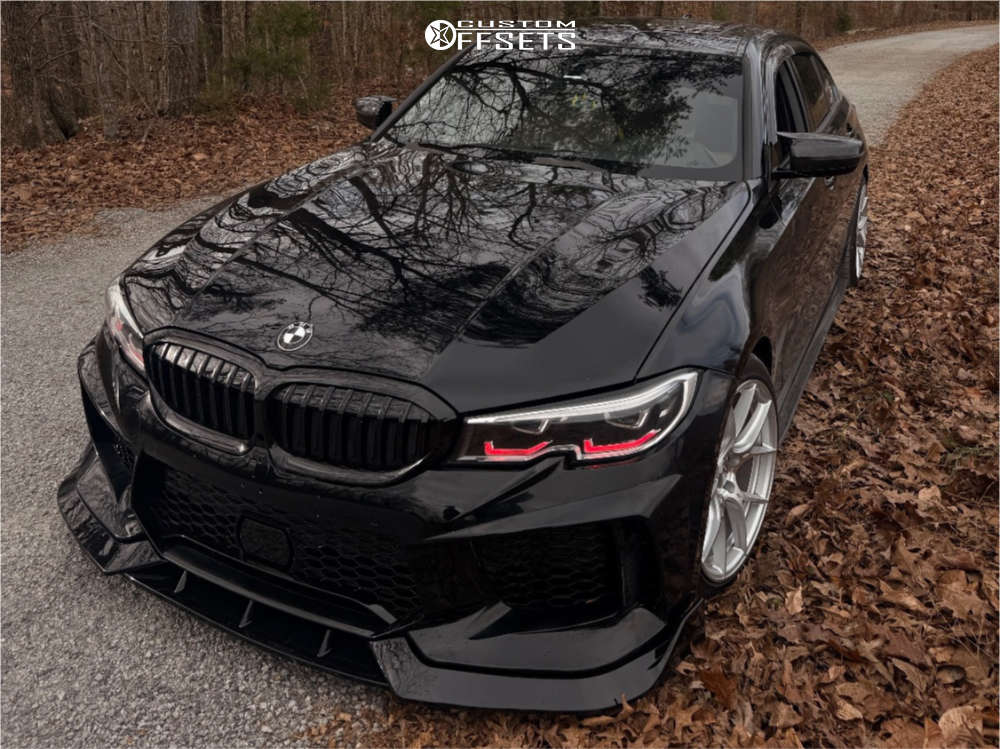 2021 BMW 330i XDrive with 18x8.5 35 Aodhan Ah11 and 225/40R18 Kosic Drs ...