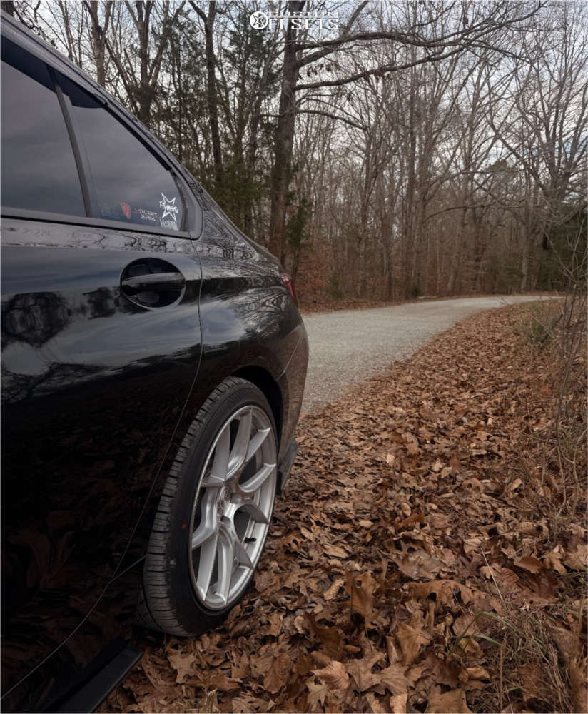 2021 BMW 330i XDrive with 18x8.5 35 Aodhan Ah11 and 225/40R18 Kosic Drs ...