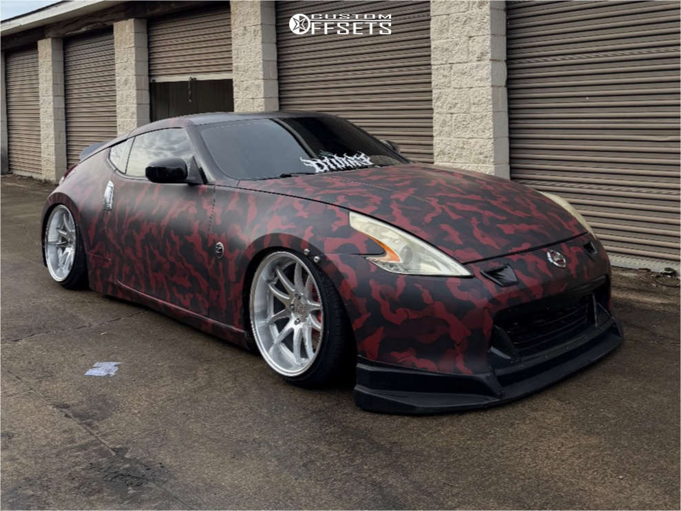 2009 Nissan 370Z with 19x11 22 Aodhan Ds02 and 235/35R19 Lexani Lx ...