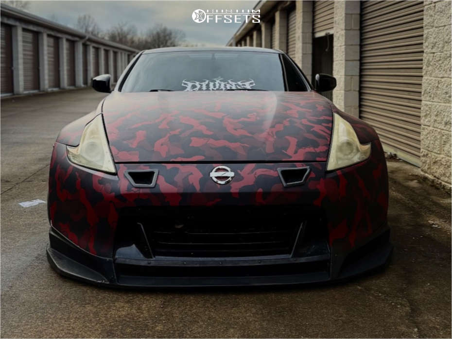 2009 Nissan 370Z with 19x11 22 Aodhan Ds02 and 235/35R19 Lexani Lx ...