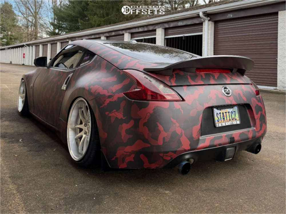 2009 Nissan 370Z with 19x11 22 Aodhan Ds02 and 235/35R19 Lexani Lx ...