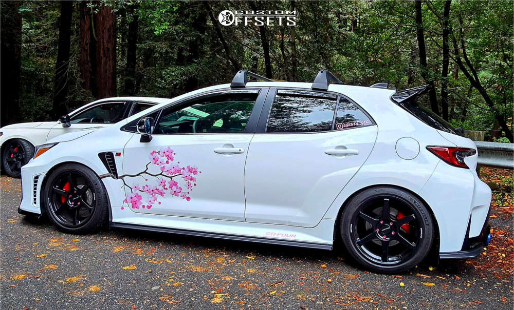 2025 Toyota GR Corolla with 18x9.5 25 Motegi Mr160 and 245/40R18 ...