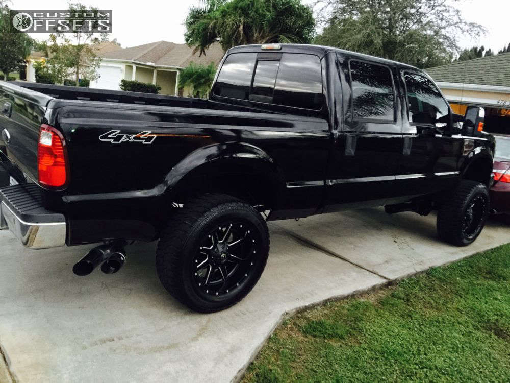 2008 Ford F-250 Super Duty with 20x10 -24 Fuel Maverick and 35/12.5R20 ...