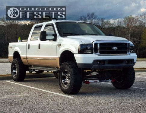 1999 Ford F-250 Super Duty with 17x9 -12 Moto Metal Mo951 and 37/12 ...