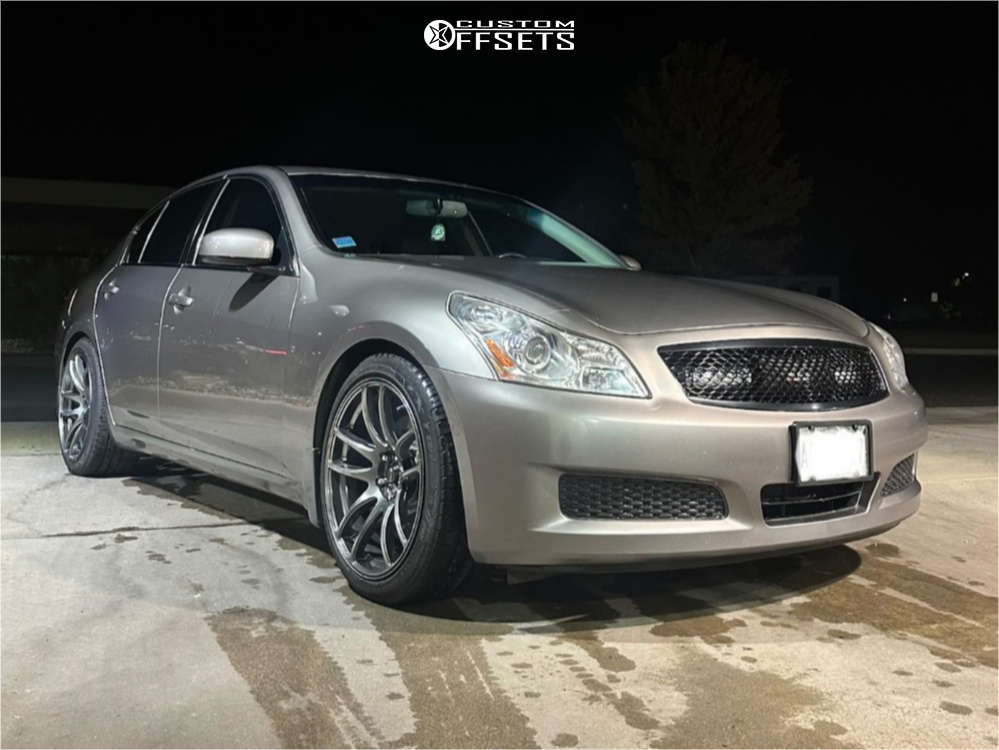 2008 INFINITI G35 with 19x9.5 35 Vors Tr4 and 245/40R19 Lexani Lx ...