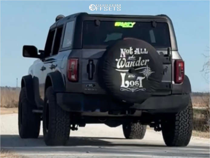 2021 Ford Bronco with 17x9 0 Lock Offroad Wheels 50cal and 315/75R17 ...