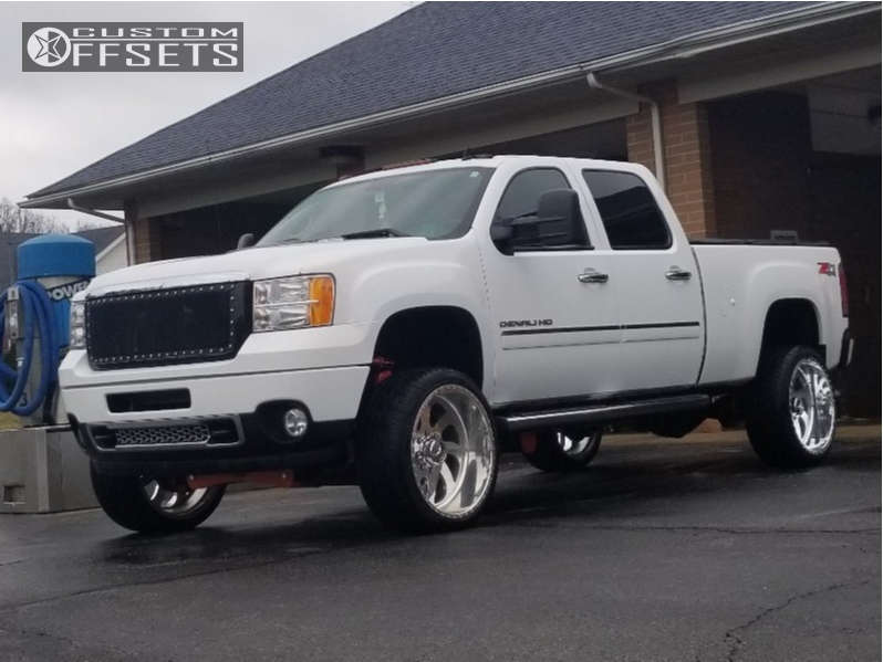 2011 GMC Sierra 2500 HD with 24x12 -40 American Force Blade Ss8 and 305 ...
