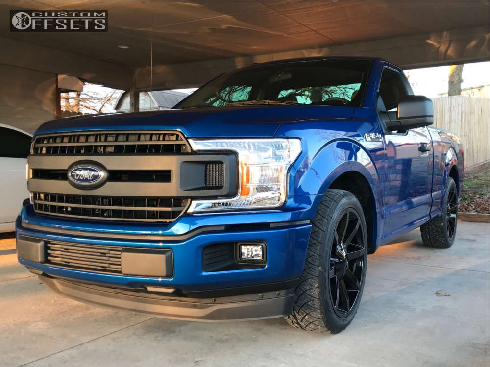 2018 Ford F-150 with 22x9.5 38 KMC Km651 and 275/45R22 Nitto NT420V and ...
