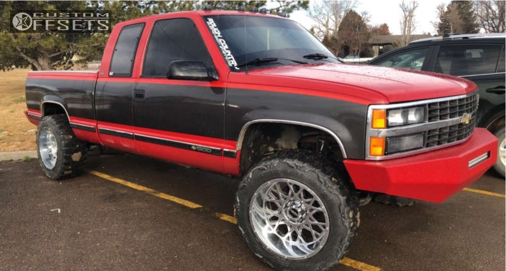 1991 Chevrolet K1500 with 20x12 -51 Vision Rocker and 33/12.5R20 Nitto ...