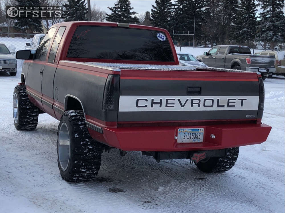 1991 Chevrolet K1500 with 20x12 -51 Vision Rocker and 33/12.5R20 Nitto ...