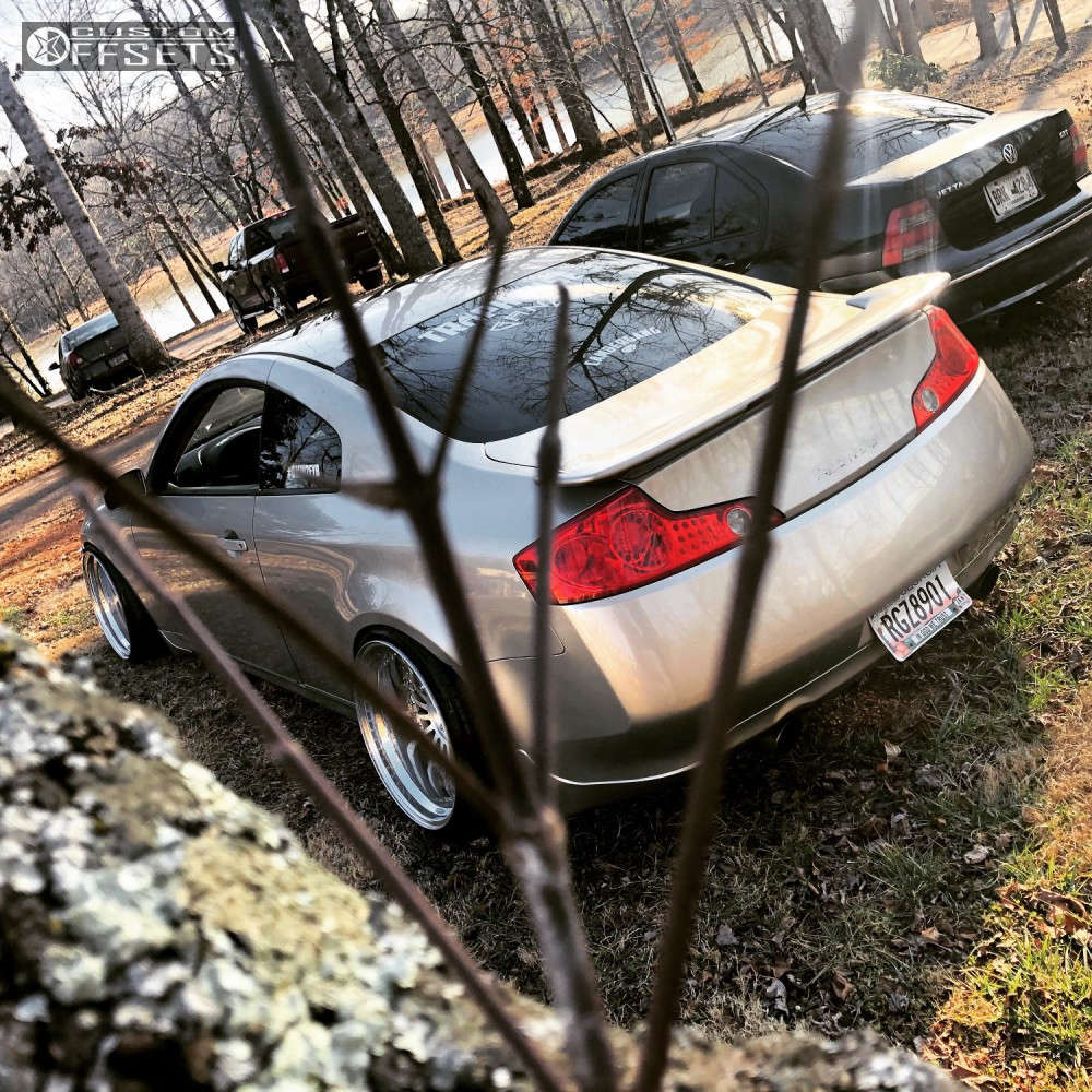 2004 INFINITI G35 with 19x10.5 -17 GMR Sf-6 and 245/35R19 Grenlander ...