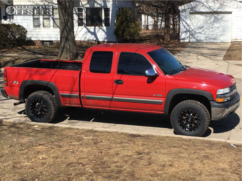 2002 Chevrolet Silverado 1500 with 17x9 -12 Dropstars 645mb and 285 ...