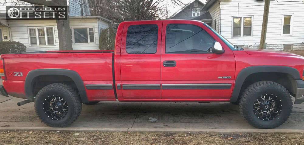 2002 Chevrolet Silverado 1500 with 17x9 -12 Dropstars 645mb and 285 ...