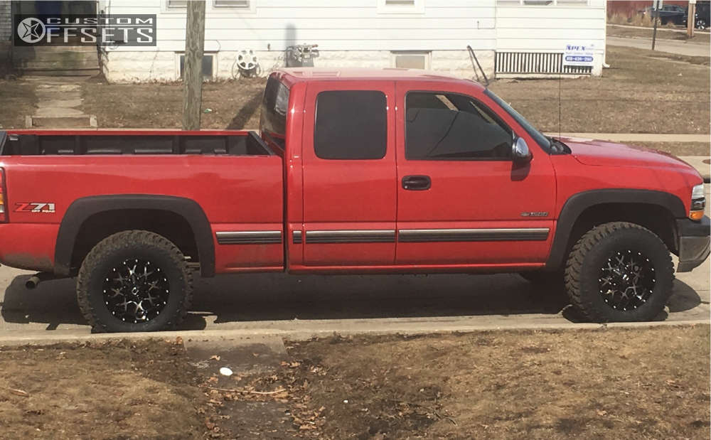 2002 Chevrolet Silverado 1500 with 17x9 -12 Dropstars 645mb and 285 ...