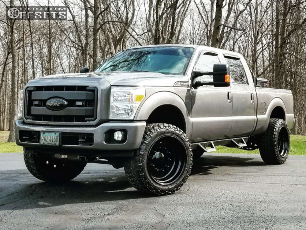 2012 Ford F-350 Super Duty with 22x12 -44 KDR Customs Super Single and ...