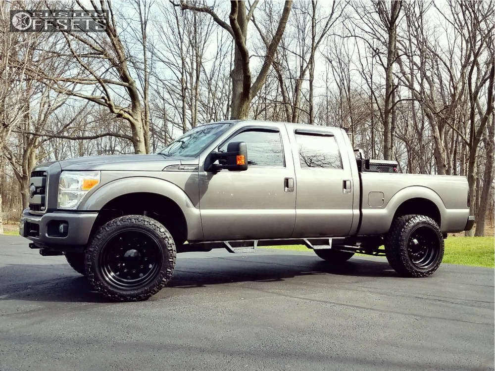 2012 Ford F-350 Super Duty with 22x12 -44 KDR Customs Super Single and ...