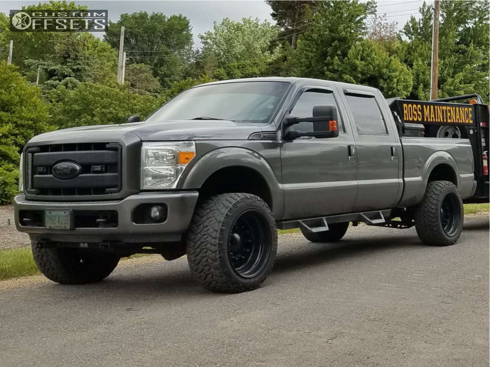 2012 Ford F-350 Super Duty with 22x12 -44 KDR Customs Super Single and ...