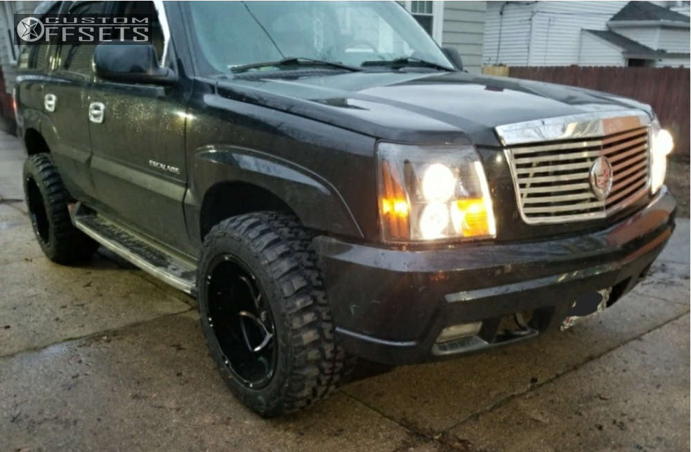 2002 Cadillac Escalade with 20x12 -51 Vision Prowler and 33/12.5R20 ...