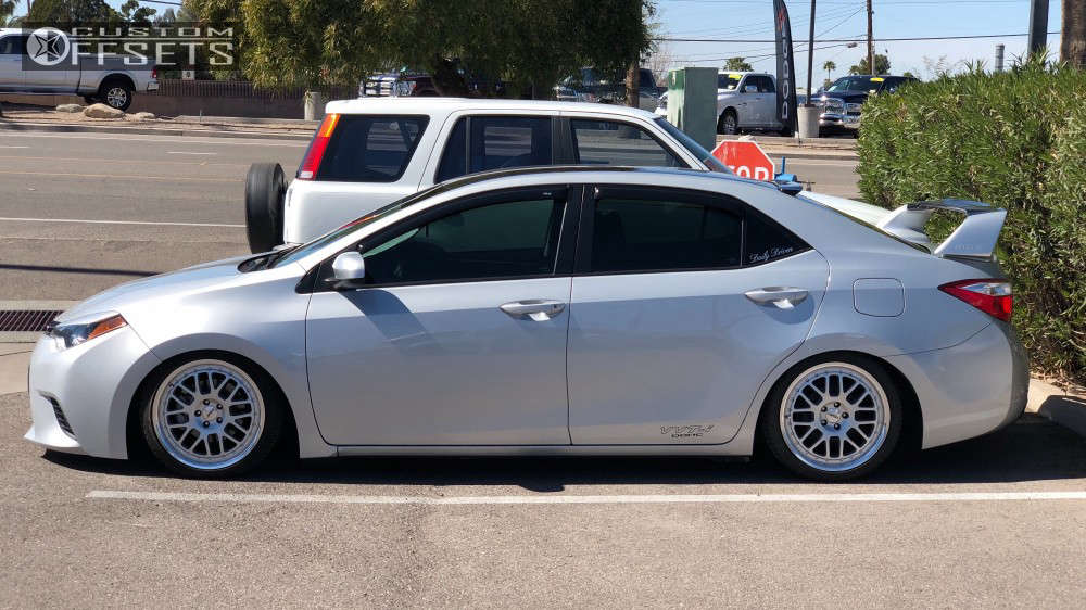 2016 Toyota Corolla with 17x8 32 TSW Valencia and 215/35R17 Accelera ...