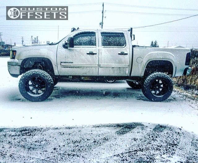 2012 GMC Sierra 1500 with 22x14 76 Fuel Octane and 37 13.5R22 Nitto Trail Grappler and Lifted 9 Custom Offsets