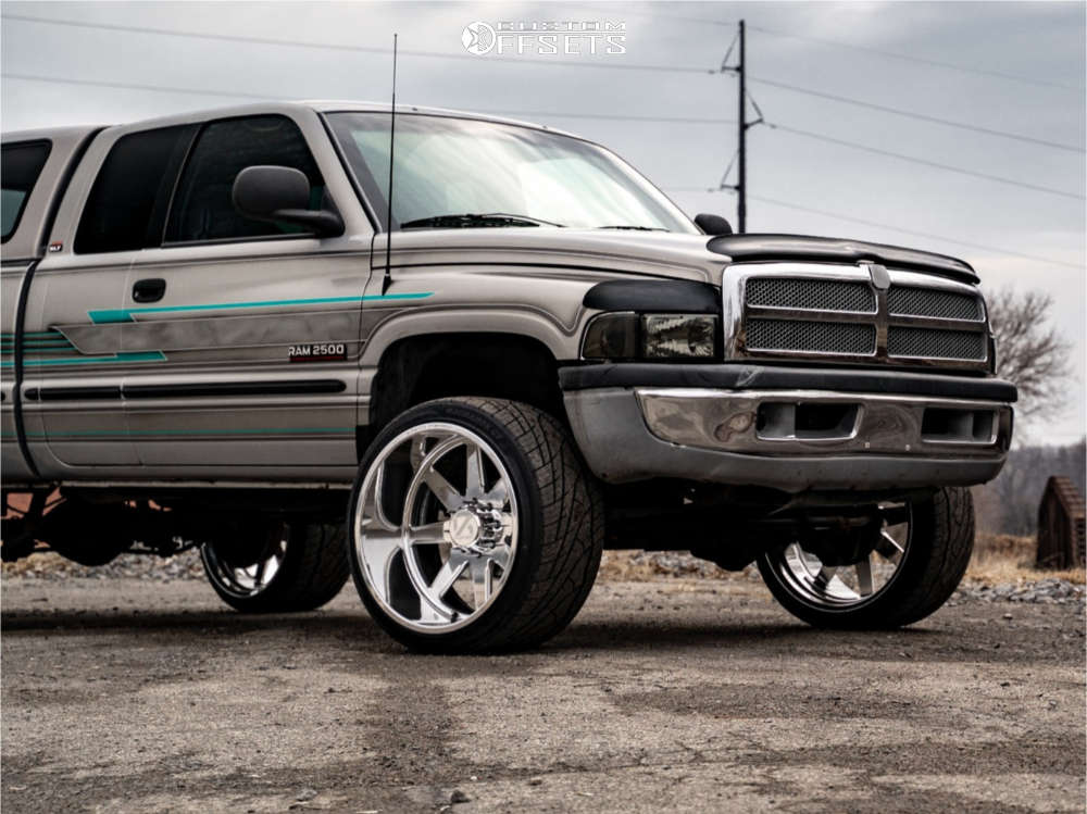 2001 Dodge Ram 2500 with 24x14 -76 ARKON FORGED Anvil and 33/13.5R24 ...